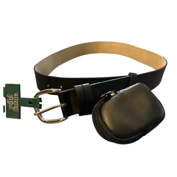 wild fable | Accessories | Wild Fable Black Belt With Coin Pouch | Poshmark